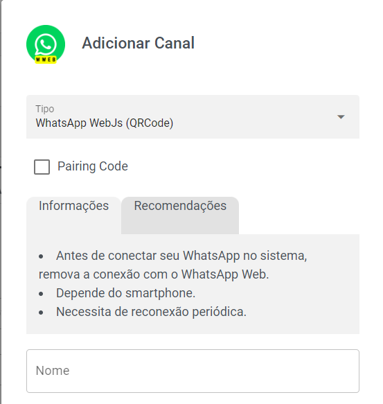 WhatsApp WebJs (QRCode)